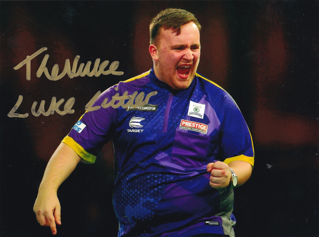 Darts Luke Littler Hand Signed 8x6 Inch Photograph COA Proof - Etsy