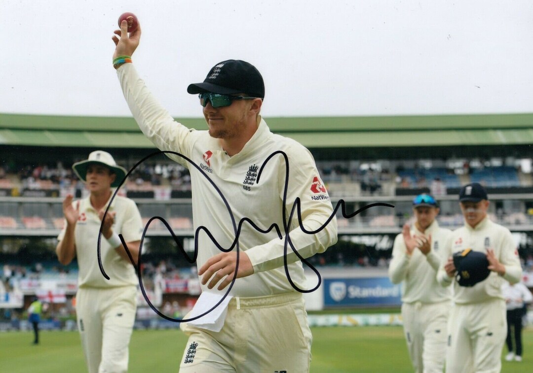 Cricket - Dom Bess - Hand Signed A4 Photograph - England - COA - Etsy