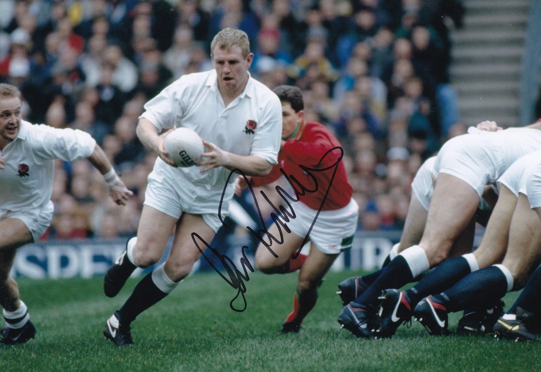 Rugby Union - Dean Richards - Hand Signed A4 Photograph - England - COA ...