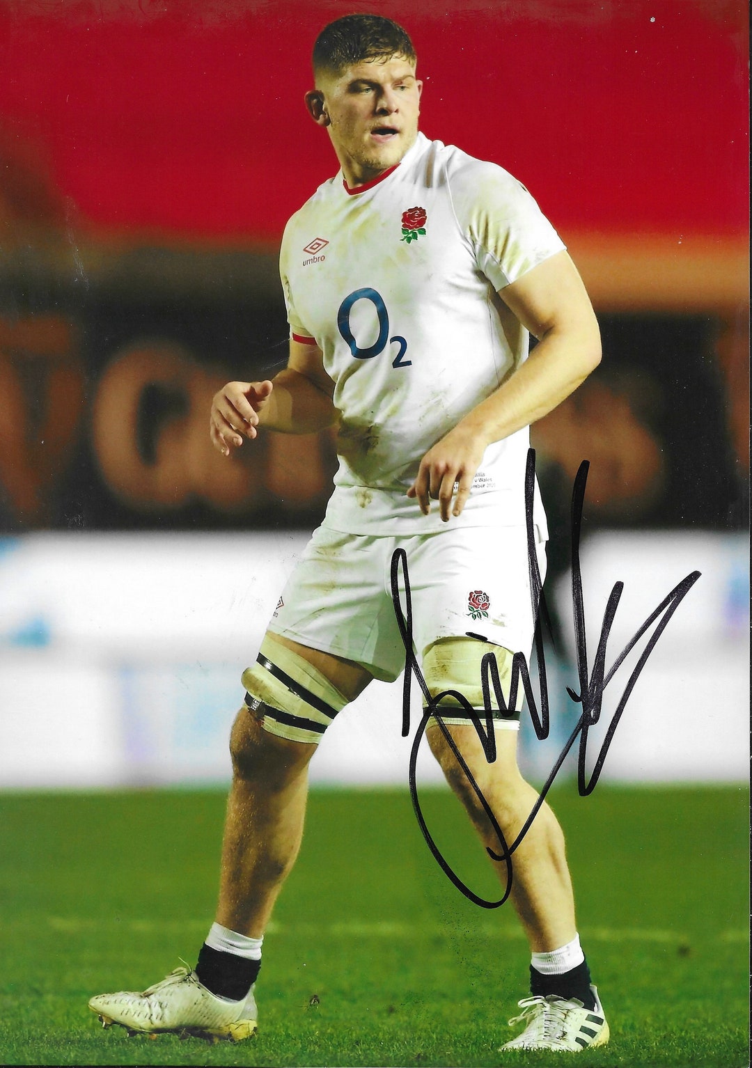 Rugby Union - Jack Willis - Hand Signed A4 Photograph - England - COA ...