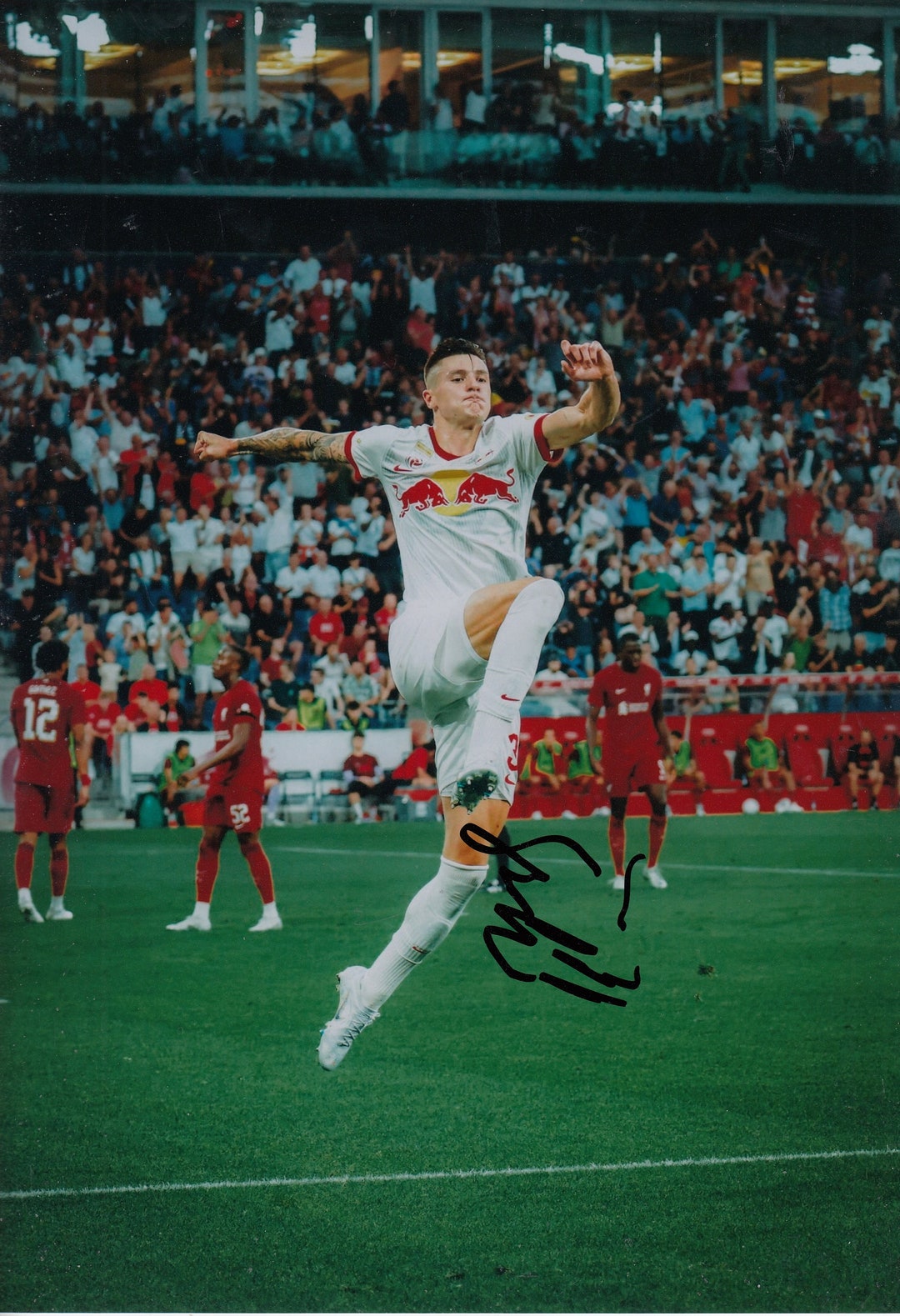 Football Benjamin Sesko Hand Signed A4 Photograph RB - Etsy