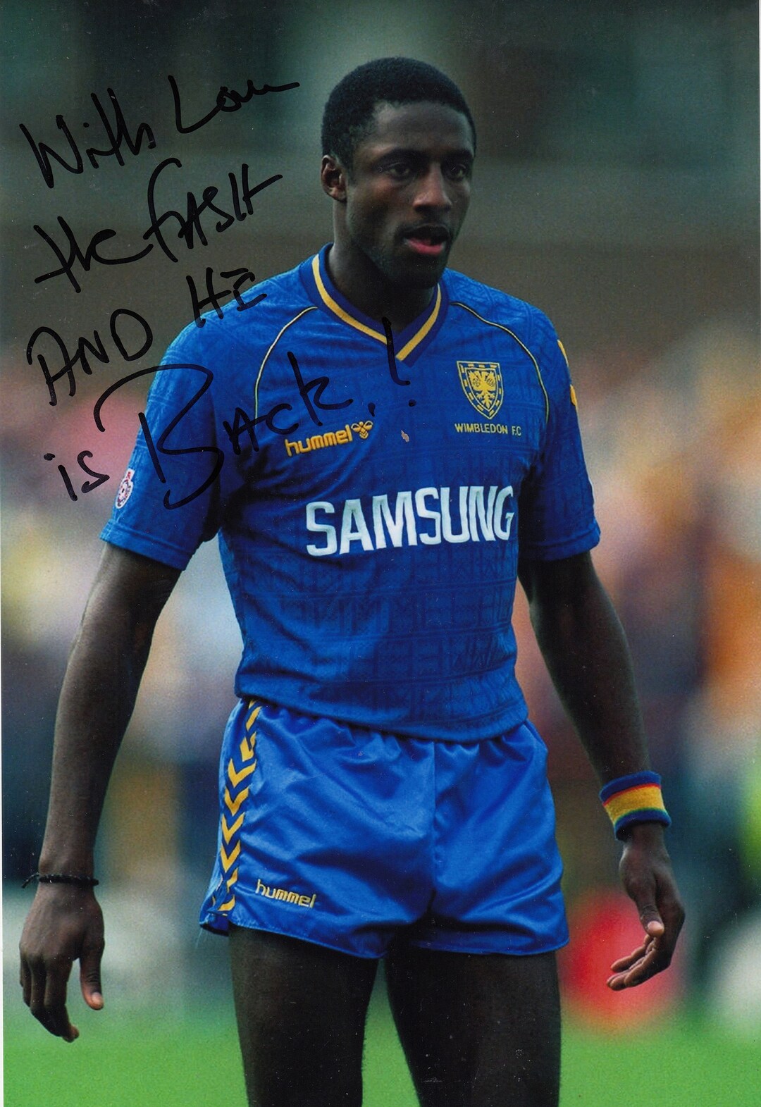 Football John Fashanu Hand Signed 12x8 Inch Photograph Wimbledon COA - Etsy