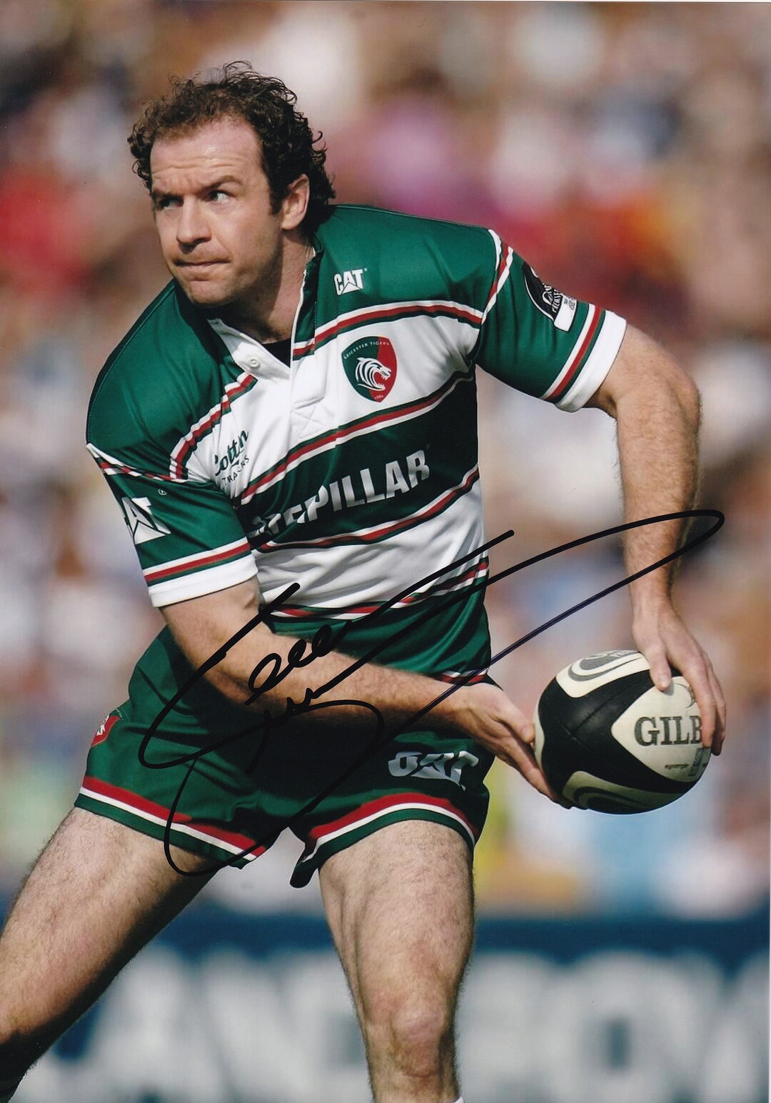 Rugby Union - Geordan Murphy - Hand Signed A4 Photograph - Leicester ...