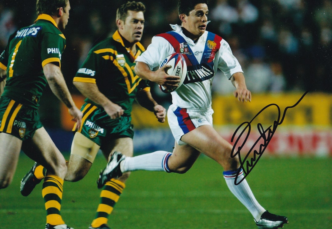 Rugby League - Paul Deacon - Hand Signed 12x8 Inch Photo - England ...