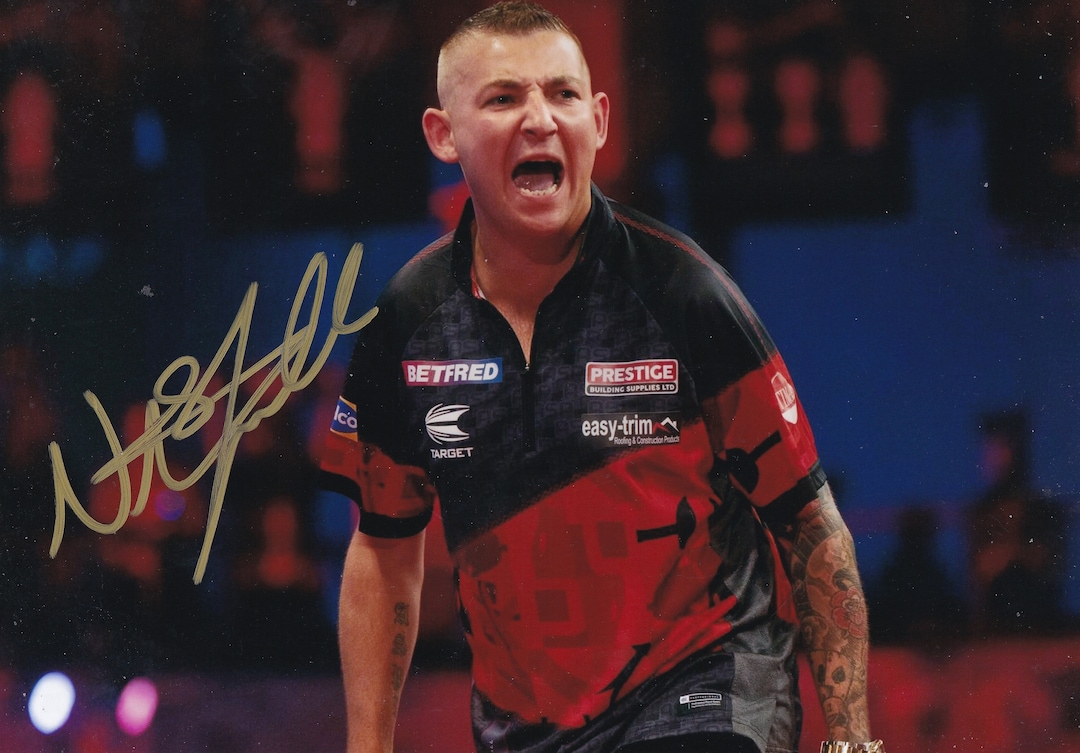 Darts Nathan Aspinall Hand Signed 12x8 Inch Photograph COA - Etsy