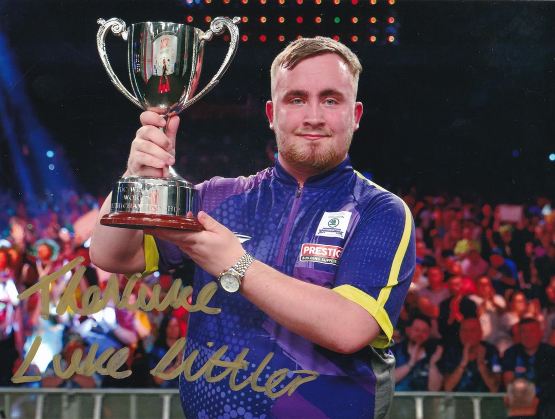 Darts Luke Littler Hand Signed 8x6 Inch Photograph COA Proof - Etsy