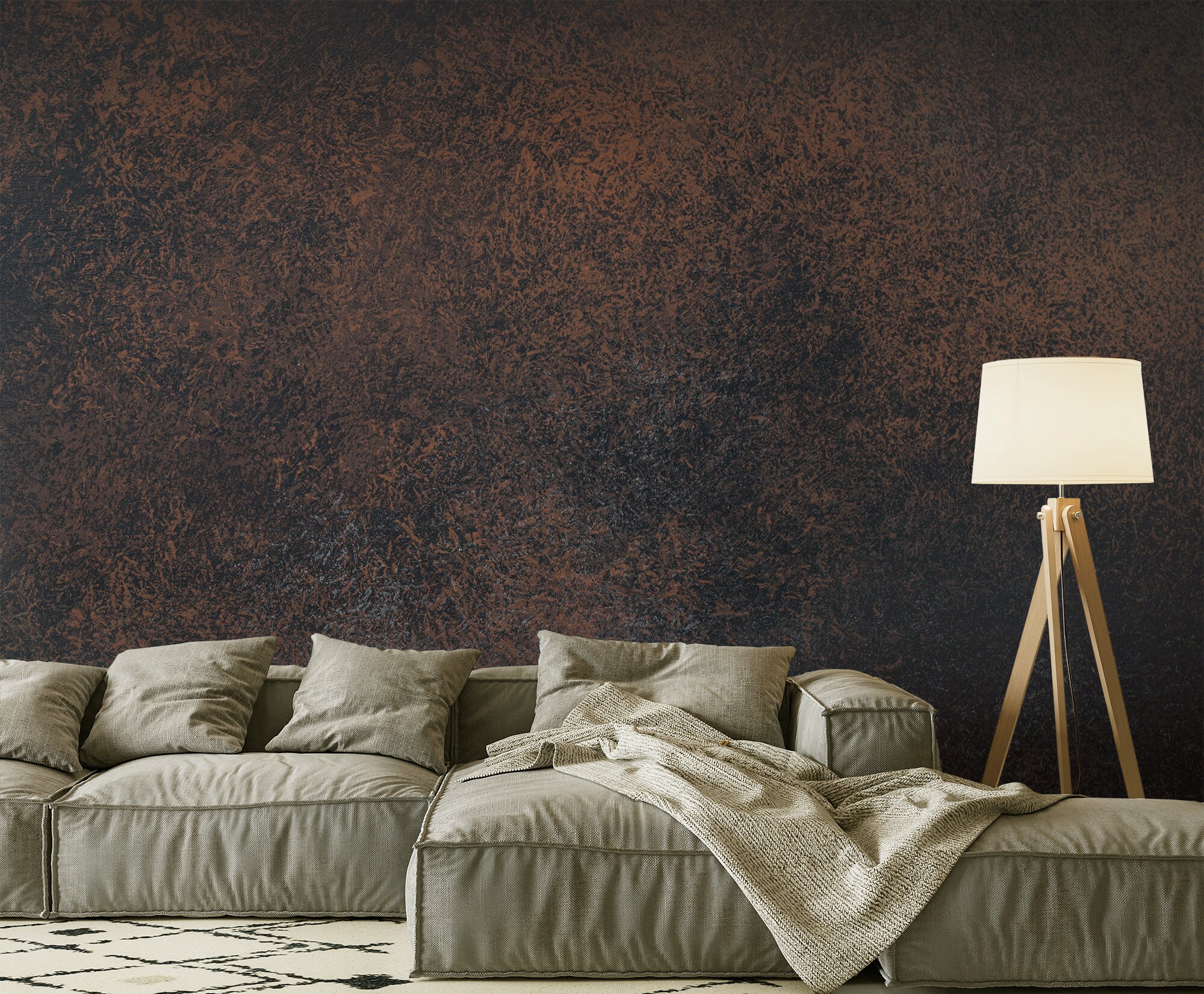 Dark Rusty Iron Wall Wallpaper, Rusty Metal Surface [self Adhesive ...