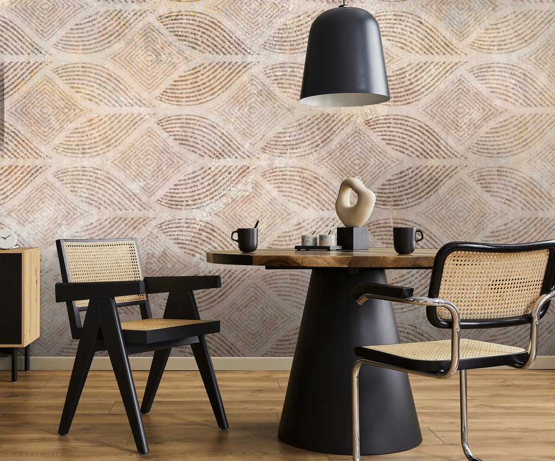 Stone Wallpaper, Geometric Pattern Abstract Wall Mural, Grunge ...