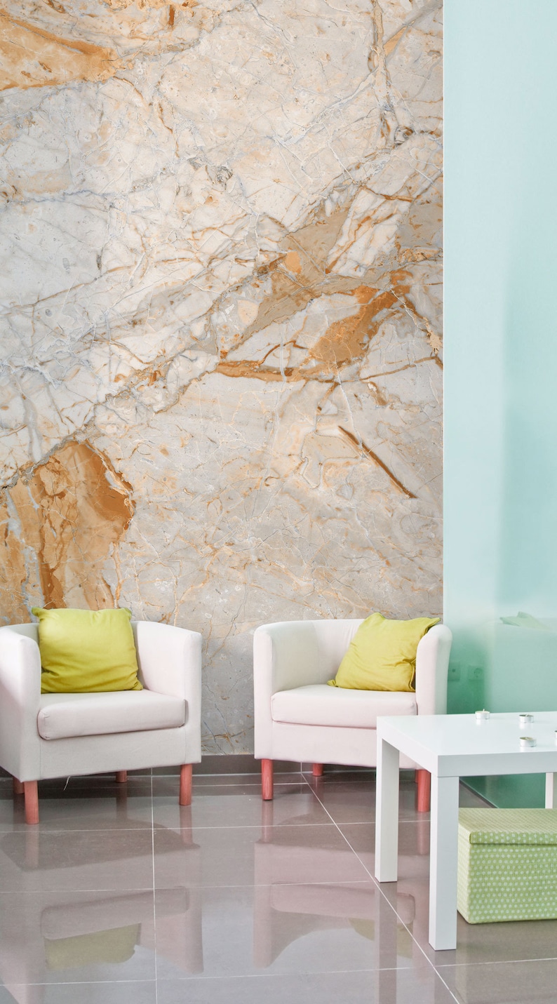 Natural Marble Wallpaper Stone Pattern Minimalist self - Etsy