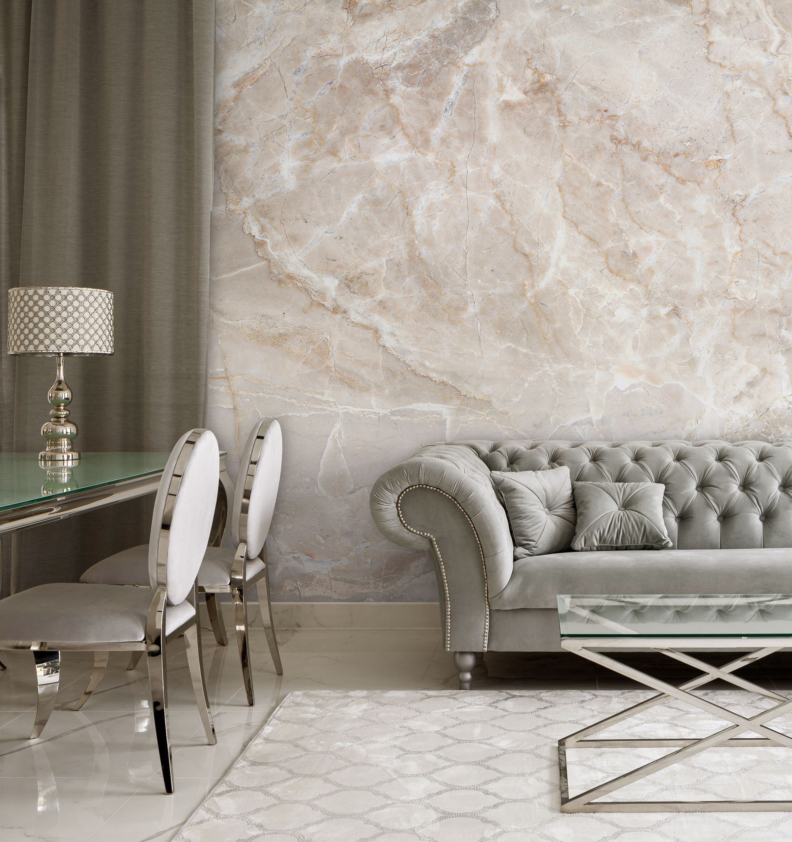 Beige Marble Wallpaper, Abstract Wall Mural peel and Stick self ...