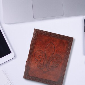 Leather Grimoire Journal, Spell Book of Shadows, Celtic Knot Engraved ...