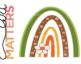 Rainbow Spring Hand Painted PNG Sublimation Spring | Etsy