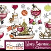 Tipsy Snowman Red Wine Hand Painted PNG Sublimation Christmas - Etsy