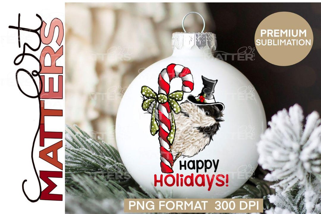 Chickadee Candy Cane - Hand Painted - PNG - Sublimation, Christmas ...