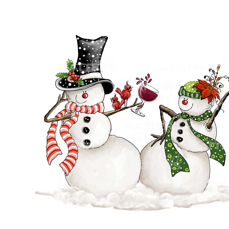 Snowmen Clip Art - Etsy
