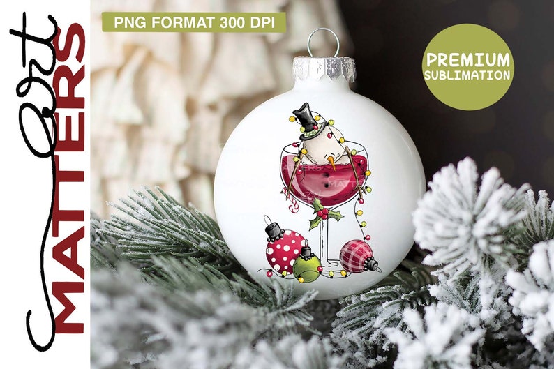 Tipsy Snowman Red Wine Hand Painted PNG Sublimation - Etsy