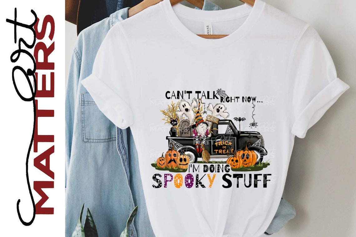 Halloween Spooky Stuff Hand Painted PNG Sublimation - Etsy