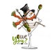 Olive You! Snowman Martini Glass - Hand Painted - PNG - Sublimation ...