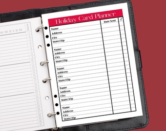 Christmas Card List - Etsy