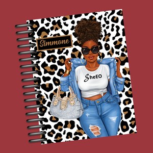 Girl Boss Leopard Print Planner Cover, Classic Happy Planner, Big Happy ...