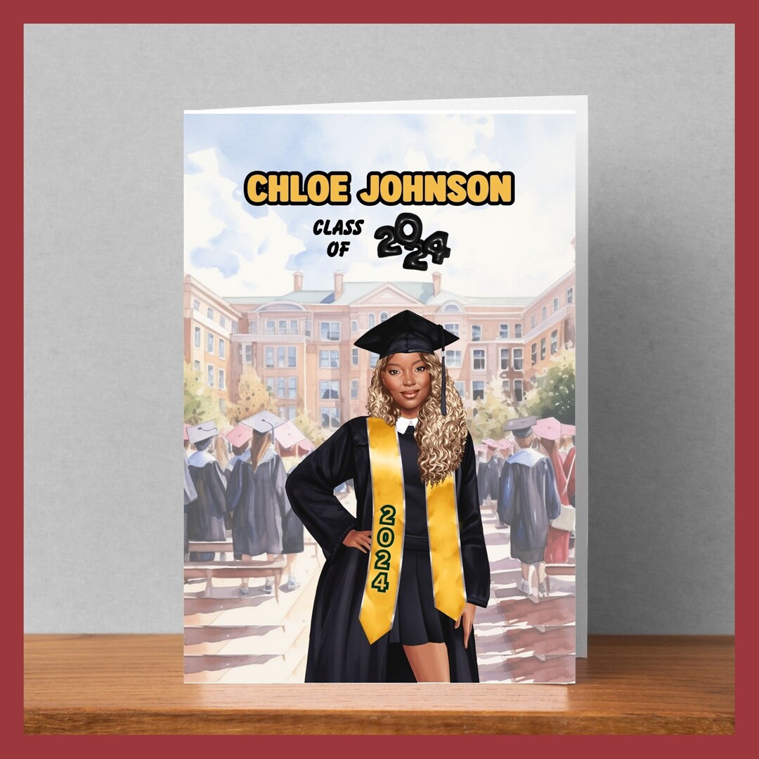 Graduation Card, Personalized Graduation Card, Greeting Card ...