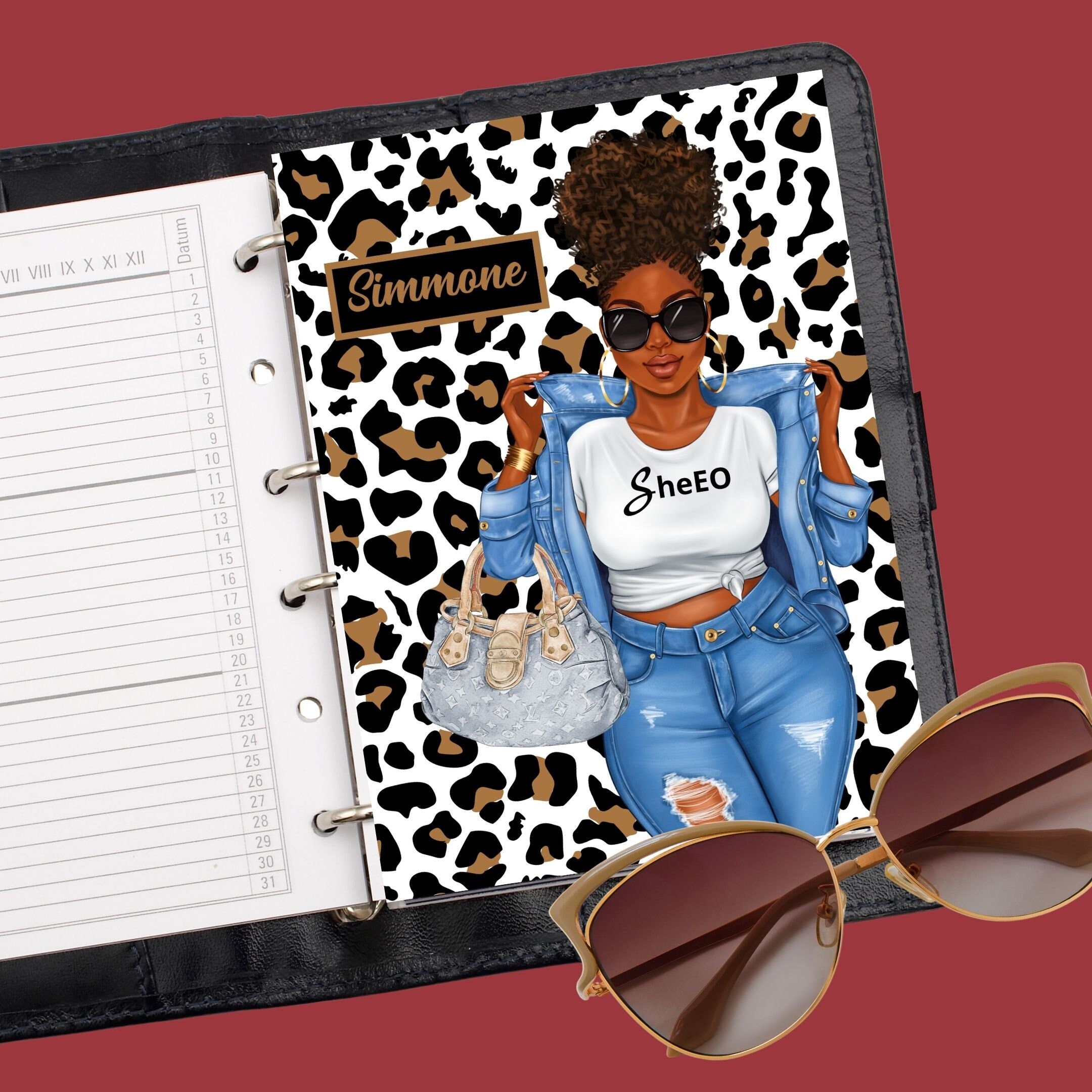 Girl Boss Leopard Print Planner Cover Classic Happy Planner - Etsy