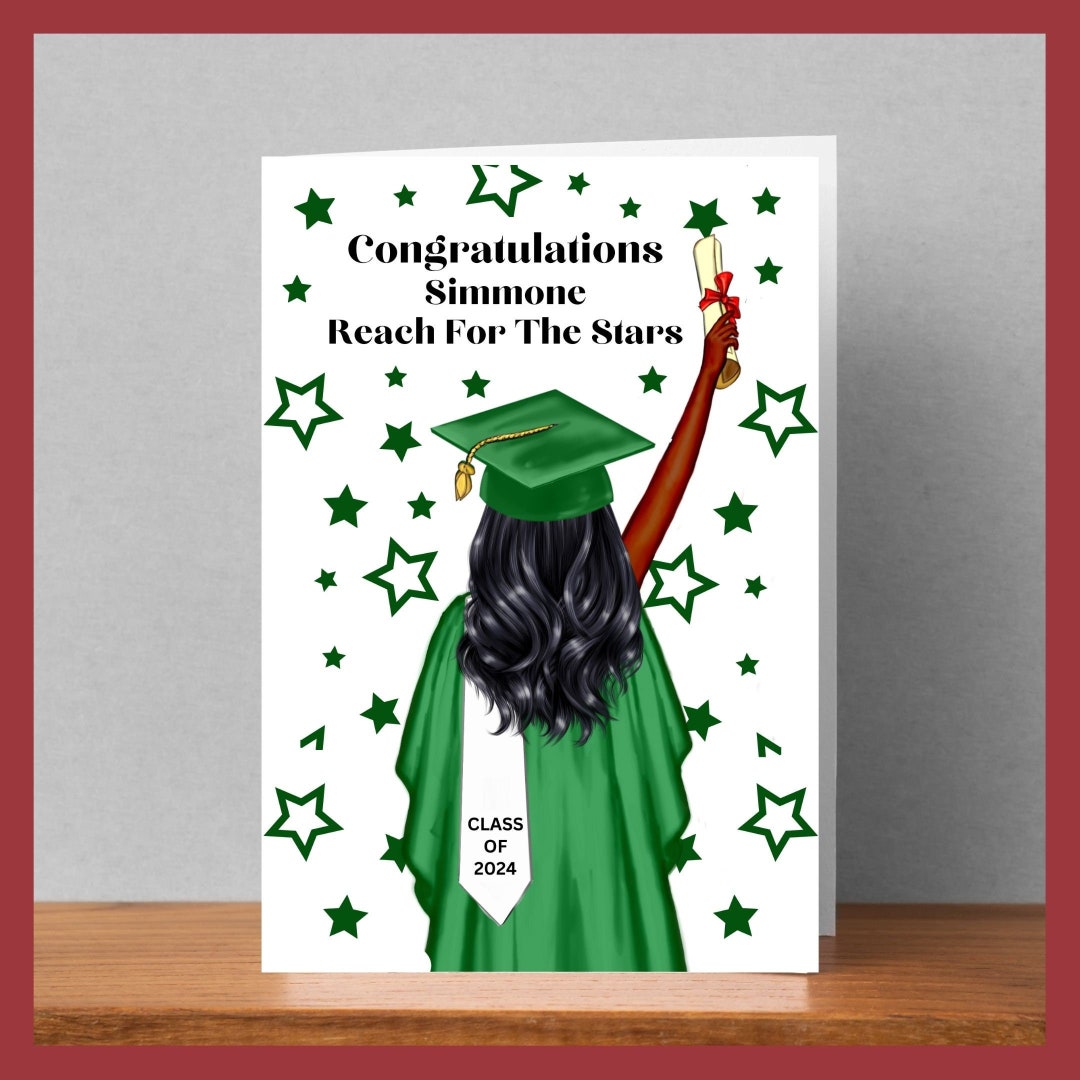 Personalized Graduation Card, Graduation Gift, Grad Card, Personalized ...