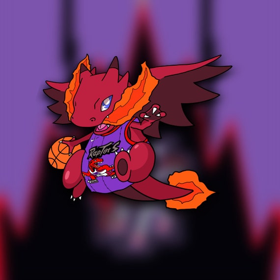 Toronto Raptors Baby Mega Charizard Decal | Etsy