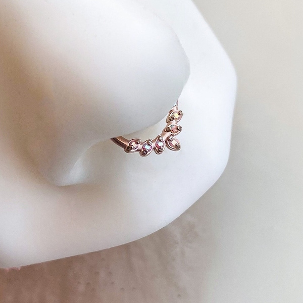 Rose Gold Septum Jewelry - Etsy