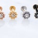 Gold Spike Labret for Conch, Medusa, Helix, Monroe, Flat and Cartilage ...