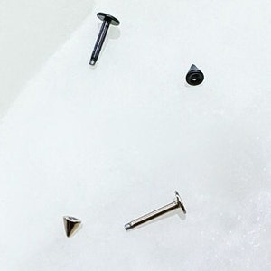 Gold Spike Labret for Conch, Medusa, Helix, Monroe, Flat and Cartilage ...