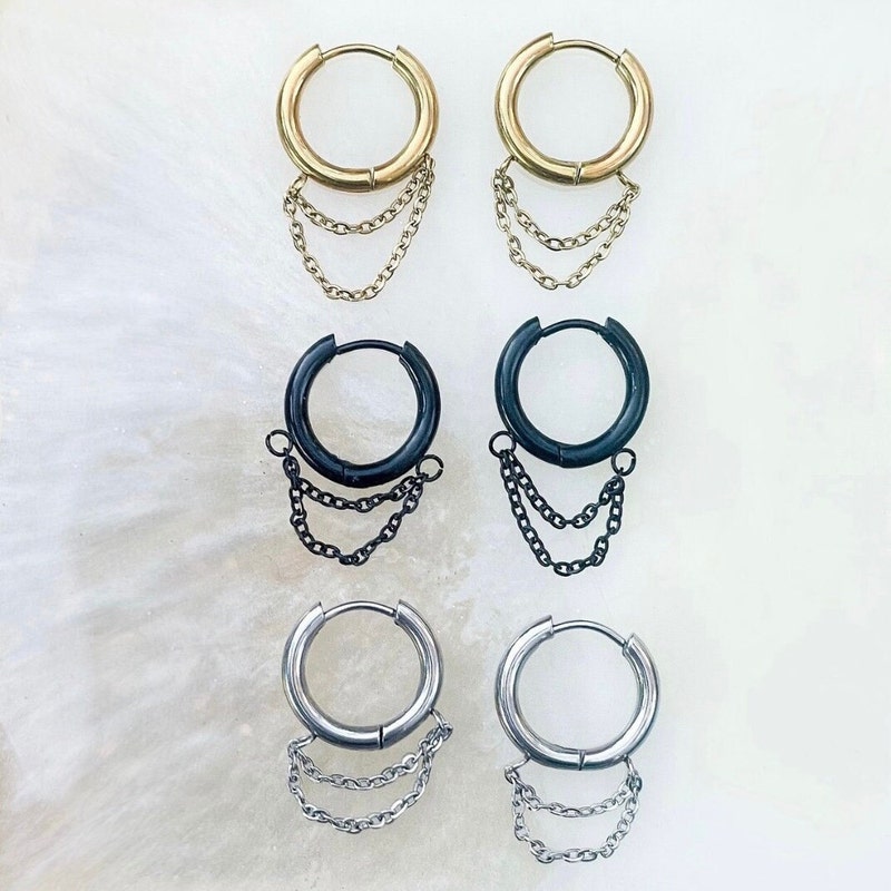 Layered Hoop Necklace - Etsy