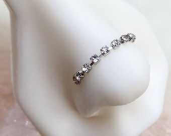 Bridge Chain, Third Eye Gem, Nose Chain, Customizable Length Piercing ...