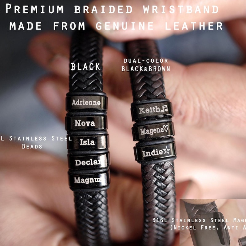 Custom Mens Bracelet - Etsy
