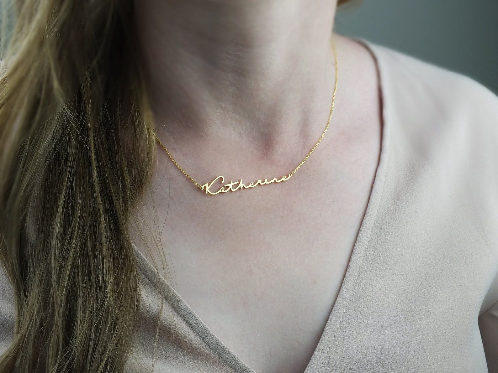 Cursive Name Necklace Personalized Necklace Personalized | Etsy