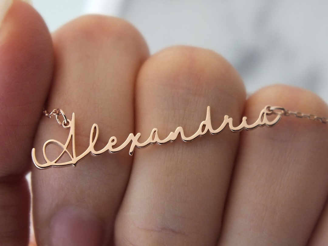 Cursive Name Necklace, Personalized Necklace, Personalized Gifts ...