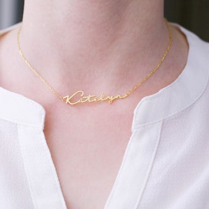 Cursive Name Necklace, Personalized Necklace, Personalized Gifts ...