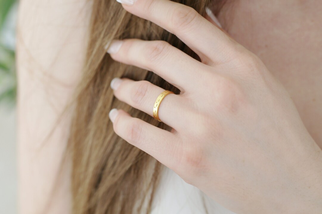 Morse Code Ring for Women, Couples Morse Code Rings, Couple's Rings ...