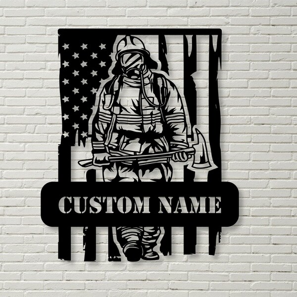 Custom Firefighter - Etsy