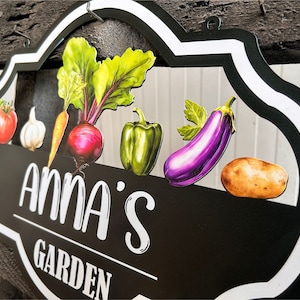 Custom Veggie Garden Sign , Metal Vegetable Farm Sign , Vegetable Patch ...