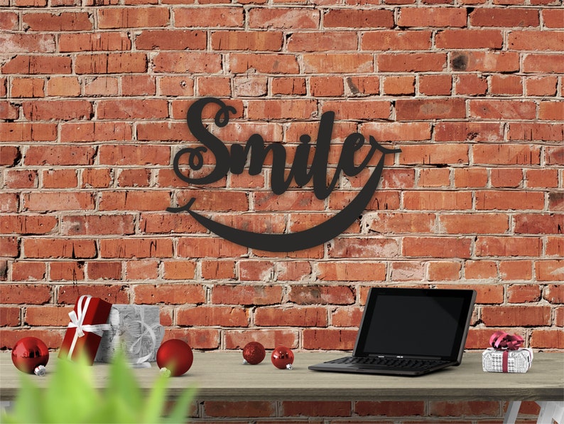 Smile Wall Art Smile Metal Wall Decor Smile Sign Dentist - Etsy