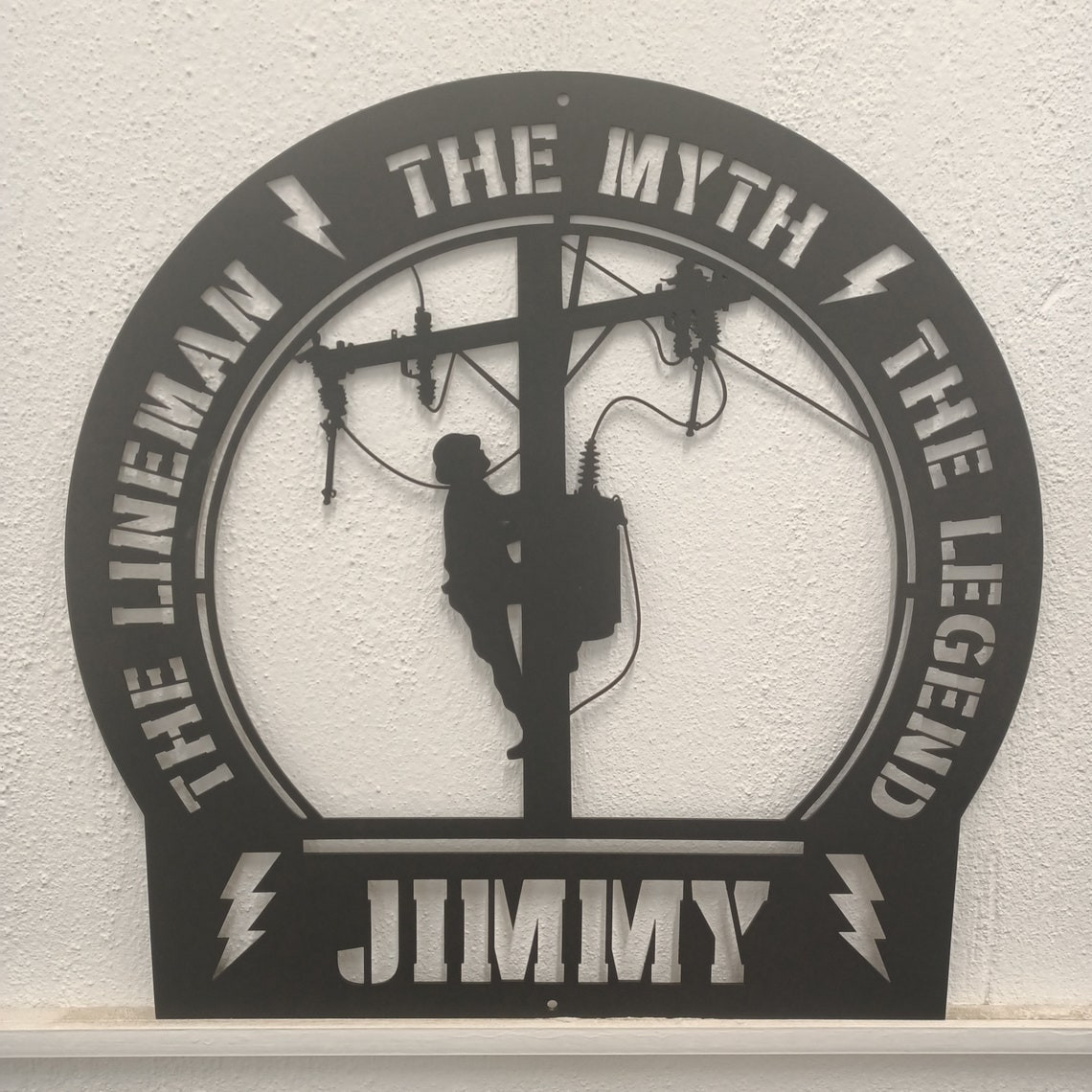 Lineman Wall Decor Custom Lineman Name Sign Lineman Home - Etsy