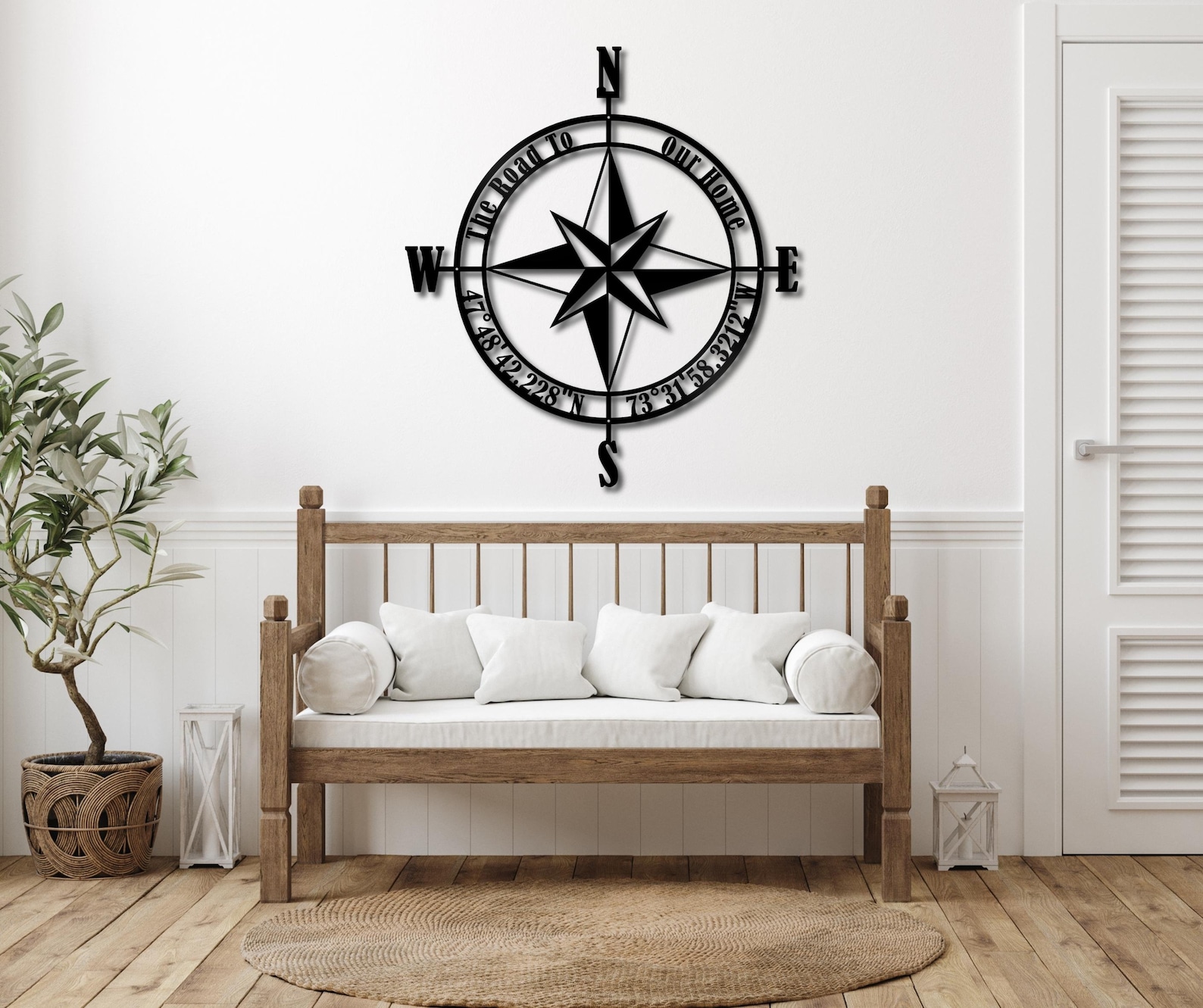 Nautical Compass Rose Compass Rose Wall Art Personalized - Etsy