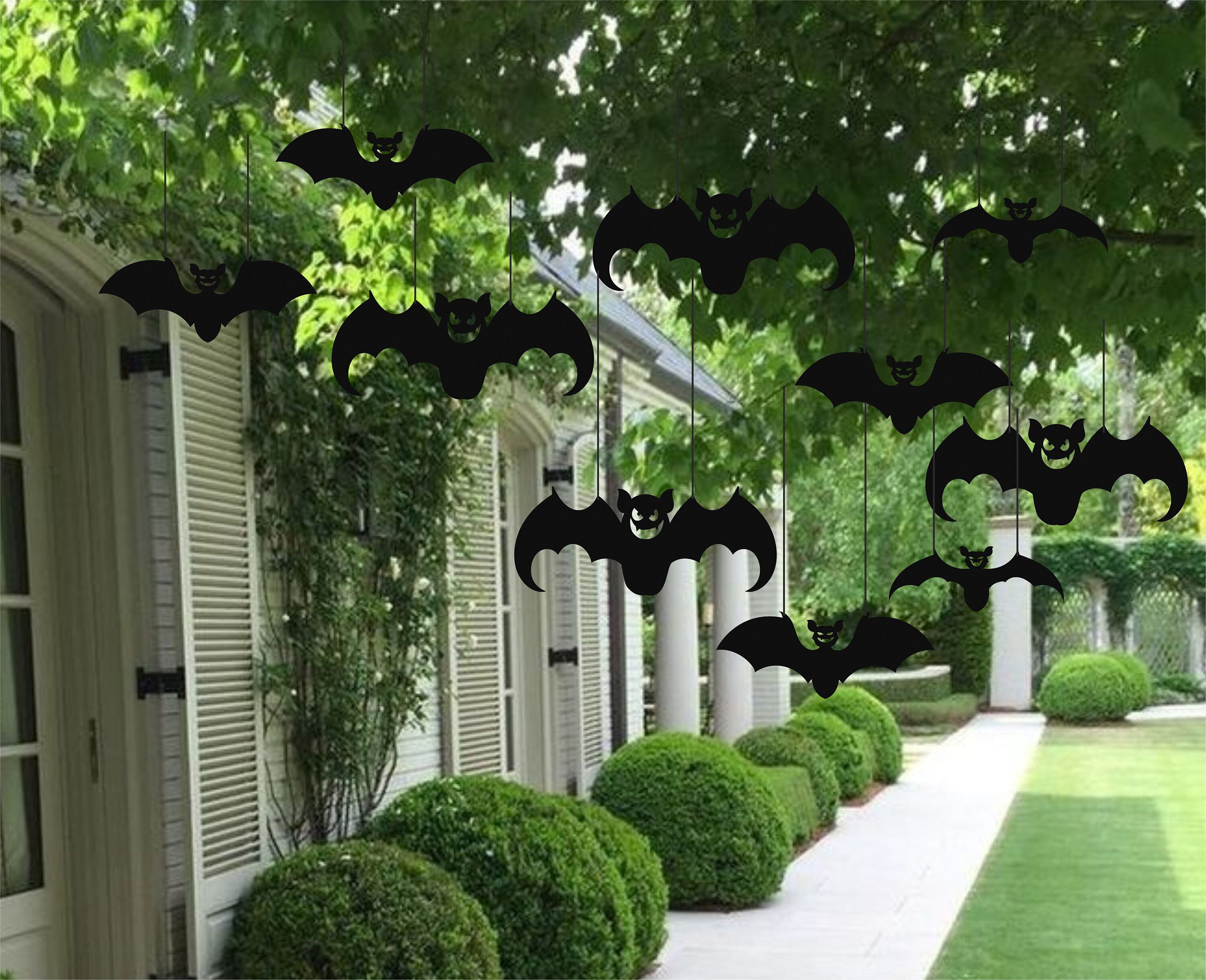 Metal Scary Bats for Halloween 10 Pcs Hanging Bats Decor - Etsy