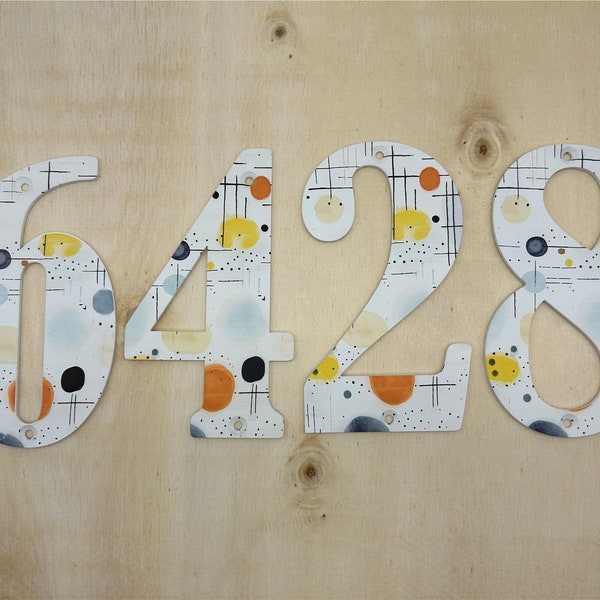 Mcm House Numbers - Etsy