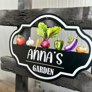 Custom Veggie Garden Sign , Metal Vegetable Farm Sign , Vegetable Patch ...