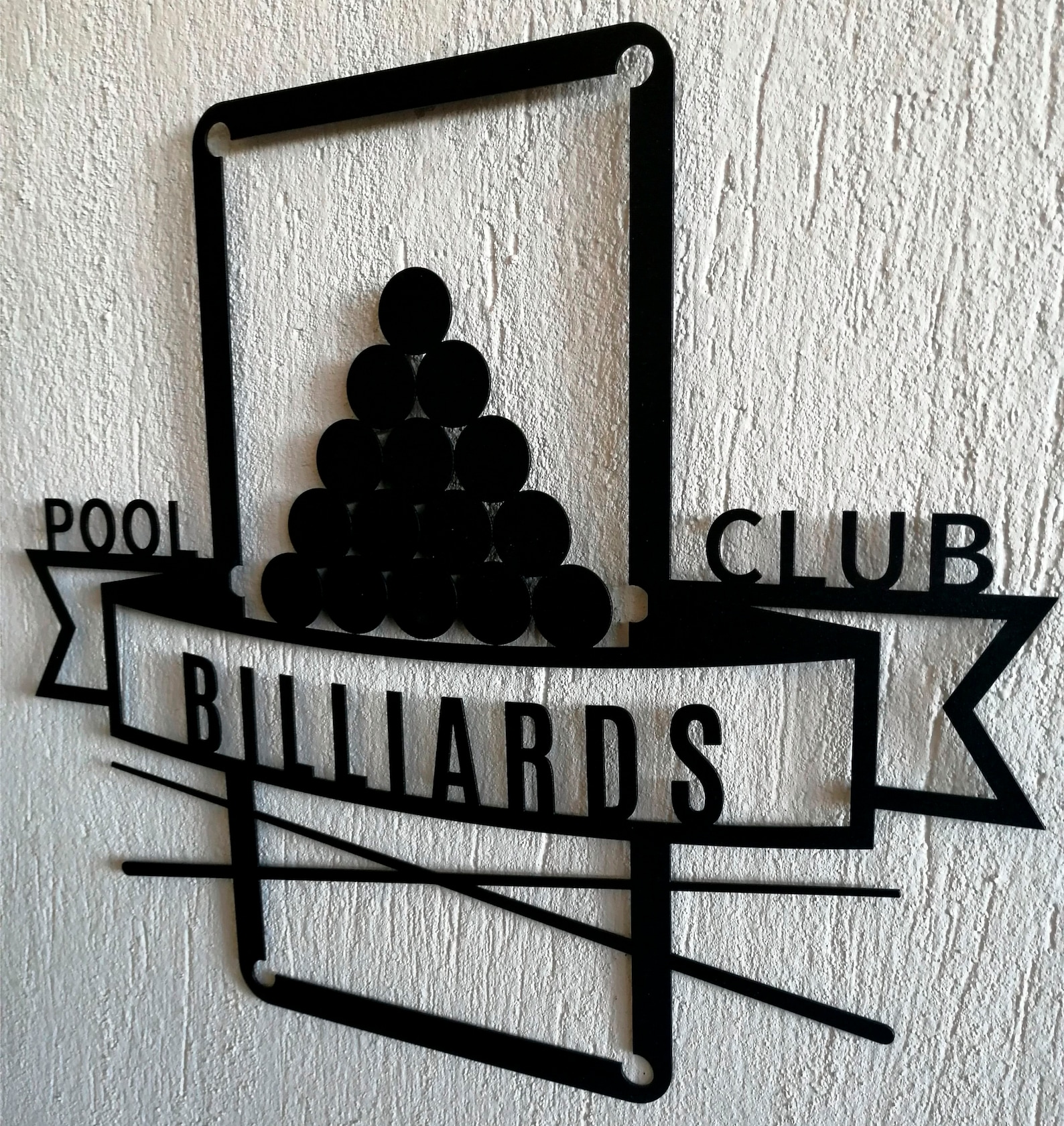 Billiards Decor Snooker Metal Wall Sign Man Cave Wall Art - Etsy