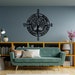 Personalized Life Tree Compass Sign , Metal Compass Wall Art ...