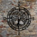 Personalized Life Tree Compass Sign , Family Gift , Metal Compass Wall ...