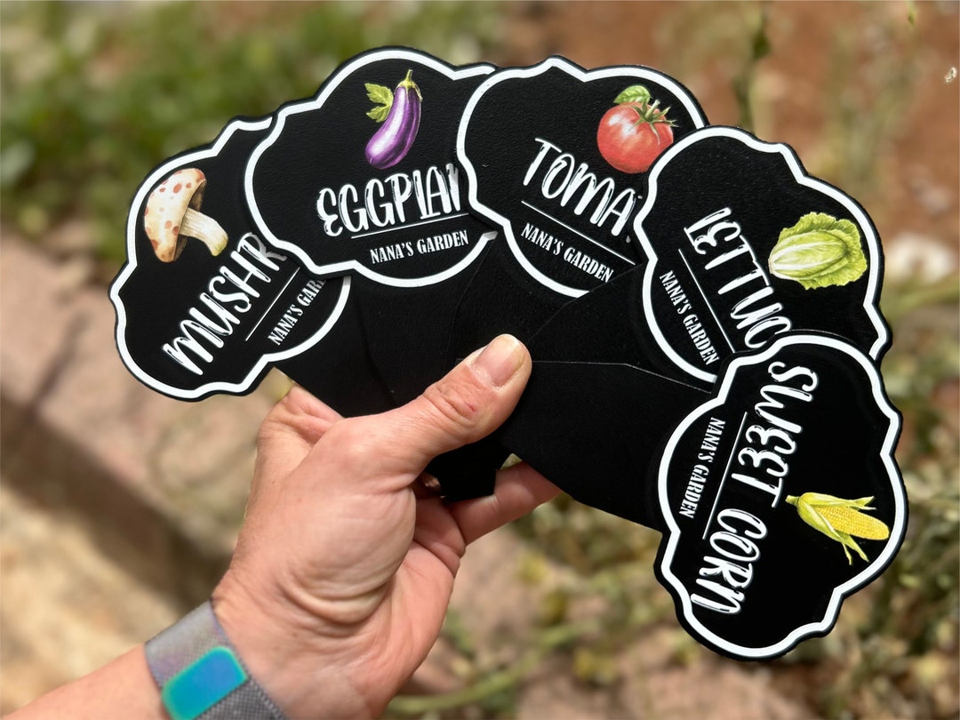 Custom Vegetable Marker Stakes ,metal Veggie Plant Markers , Garden ...